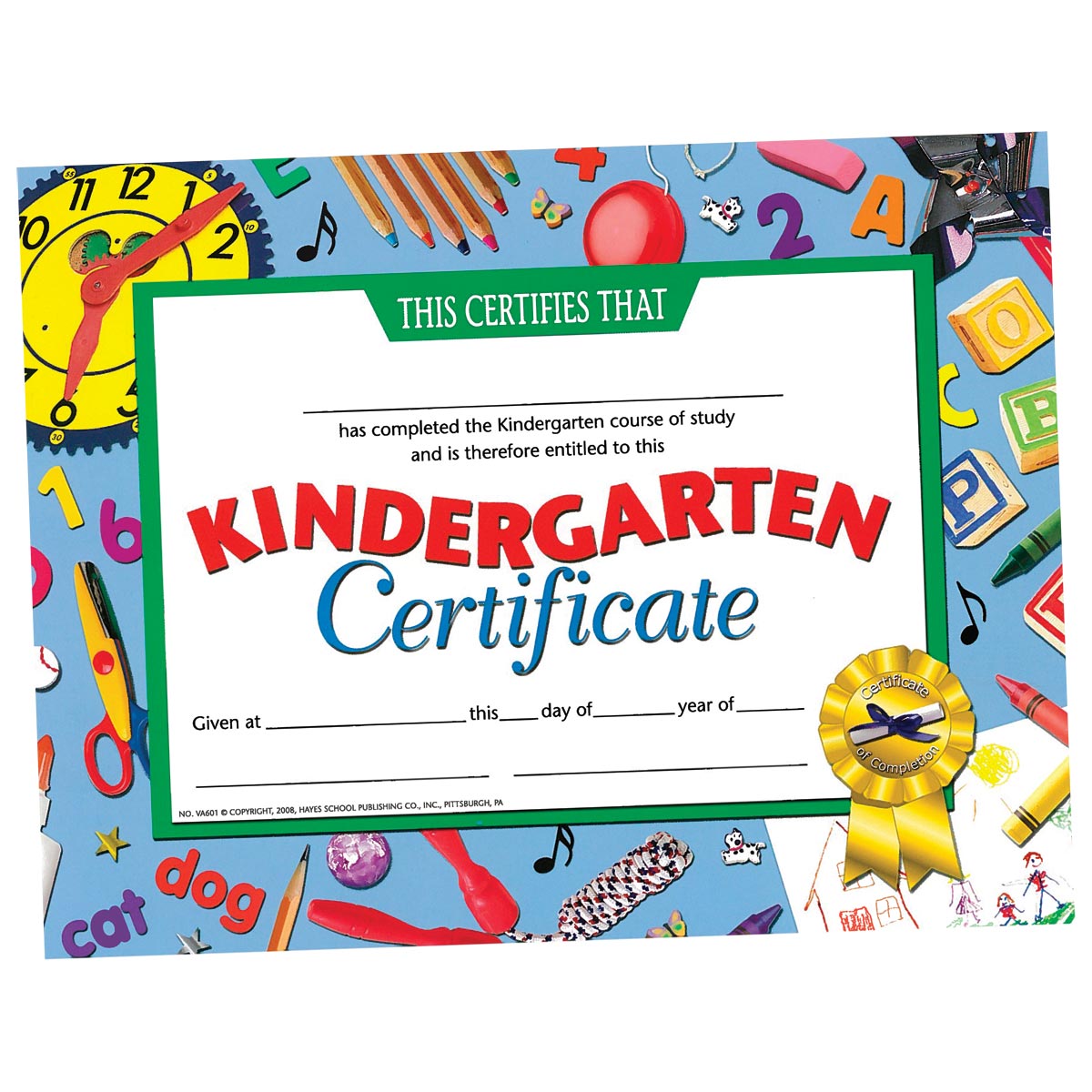 Kindergarten Certificate Borders